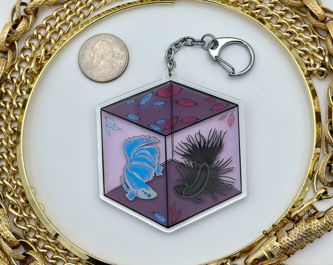 Jujutsu Kaisen | Satosugu Prison Realm Betta Fish Keychain | 3” Charm ...