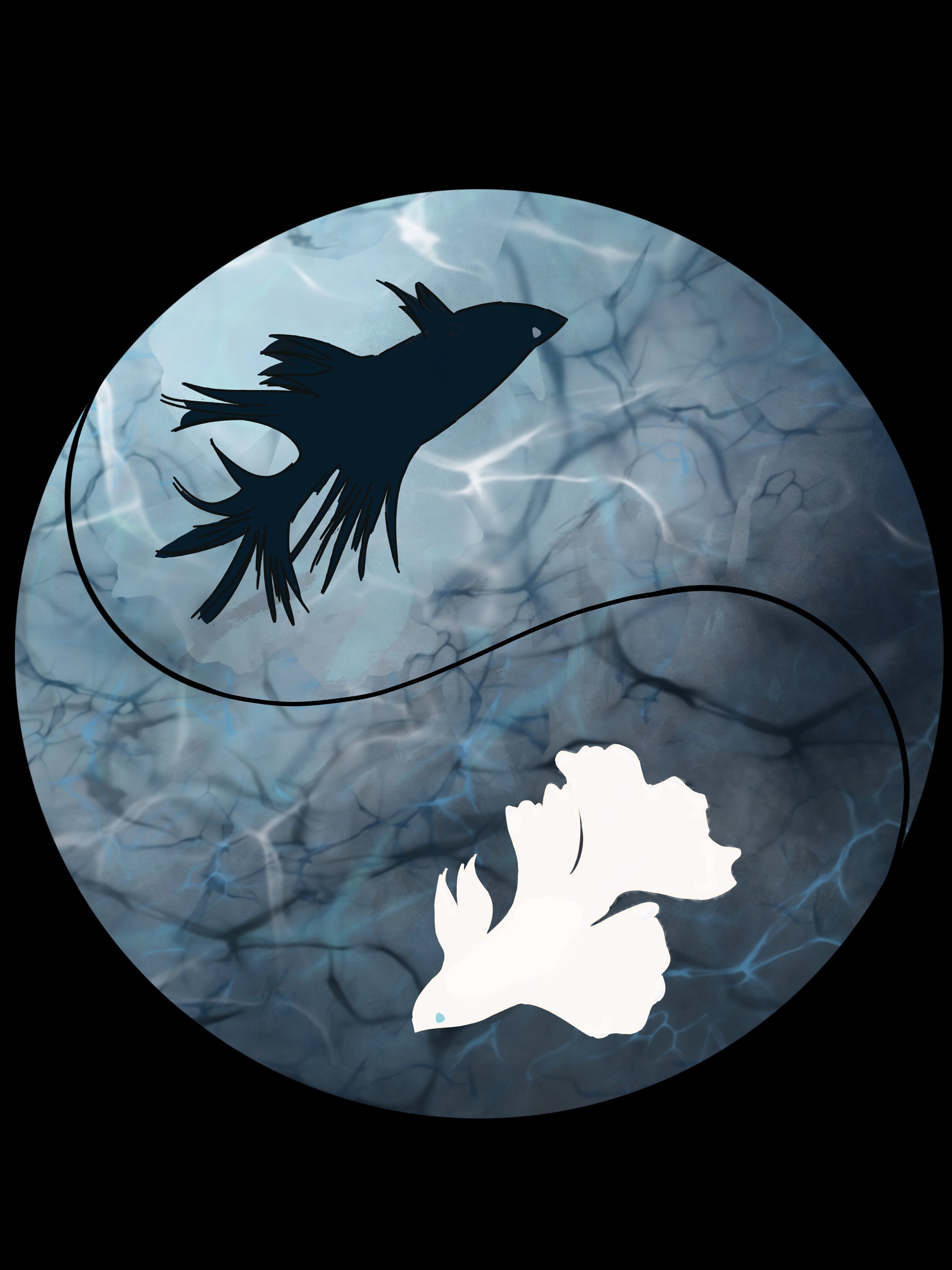 Jujutsu Kaisen Betta Fish Yin and Yang Double-sided Acrylic - Etsy ...