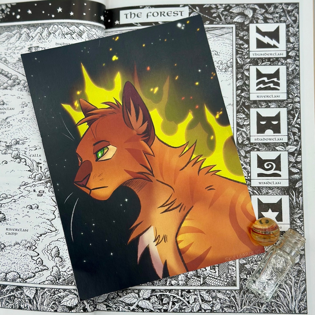 Firestar Print| Warrior Cats| the Prophecies Begin| 5x6 Inch - Etsy