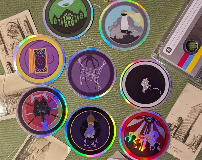 The Magnus Archives Fears Sticker TMA Entity Vinyl Sticker Holographic ...