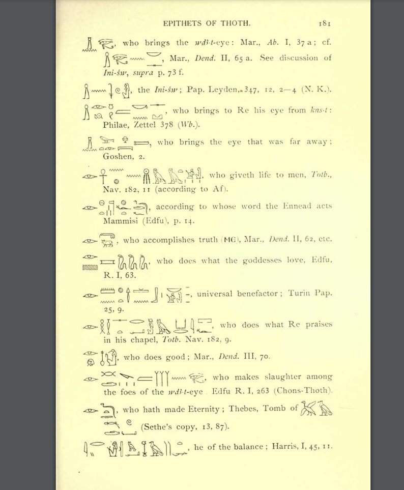 Book of Thoth - the Hermes of Egypt, the Original English Translated ...