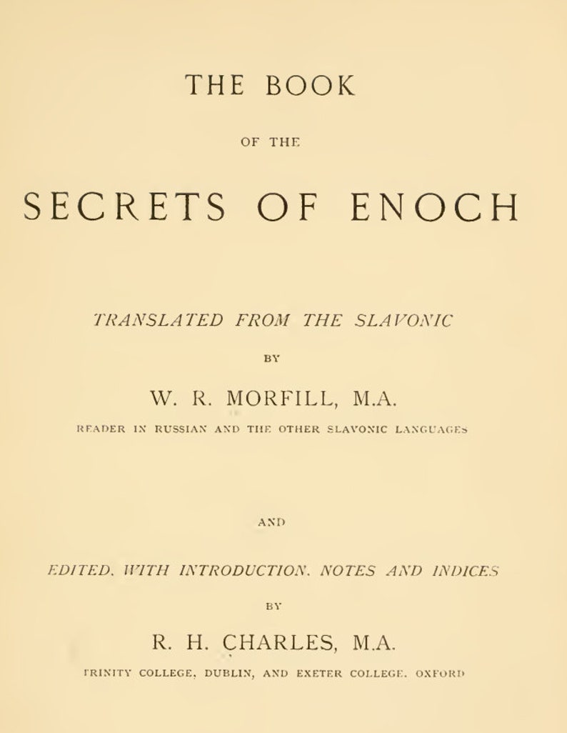 Book of Enoch Collection (4 Books) Translated From the Ethtopic Text ...