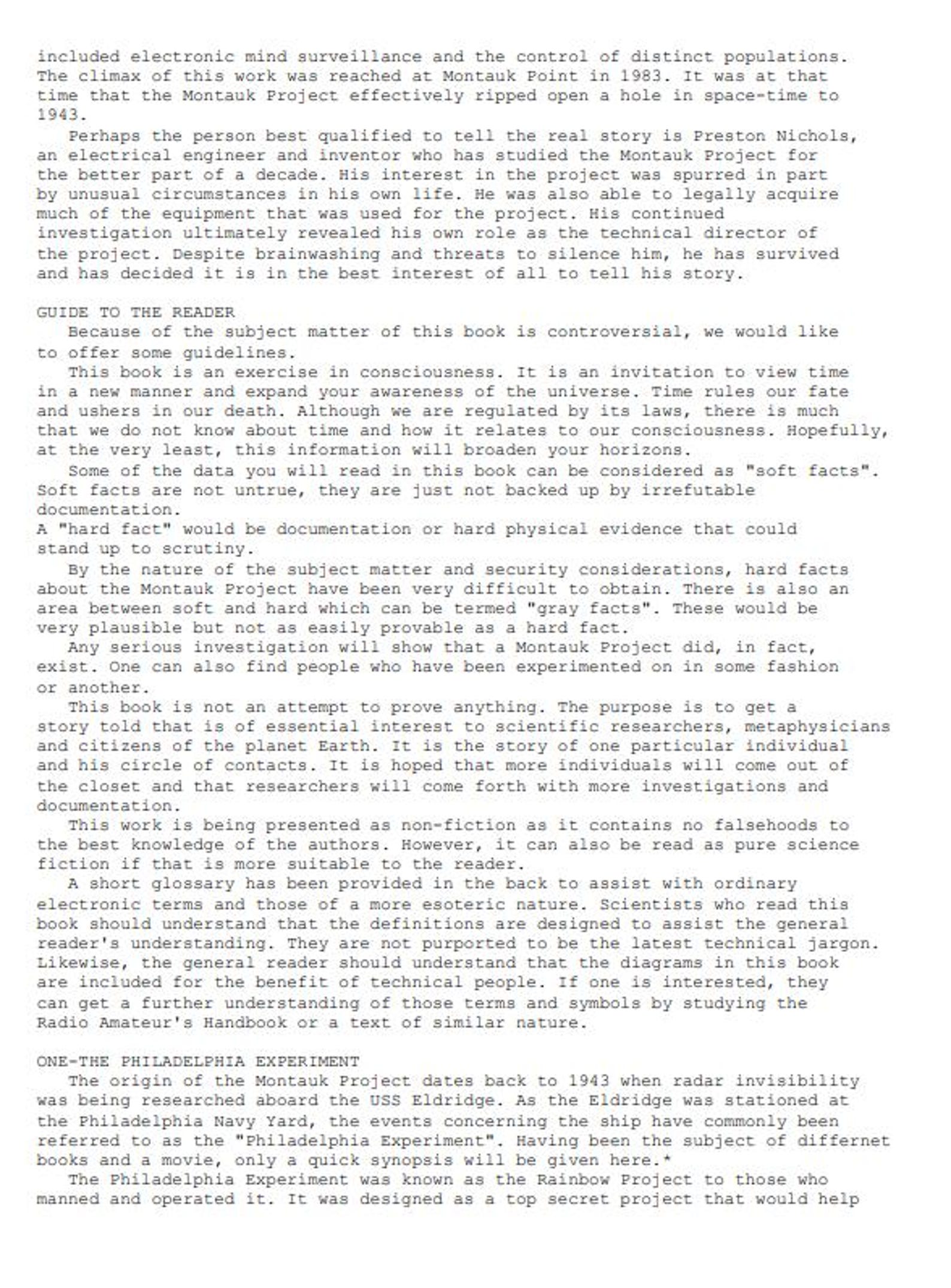 The Montauk Project: Experiments in Time | Original Book | 55 Pages ...