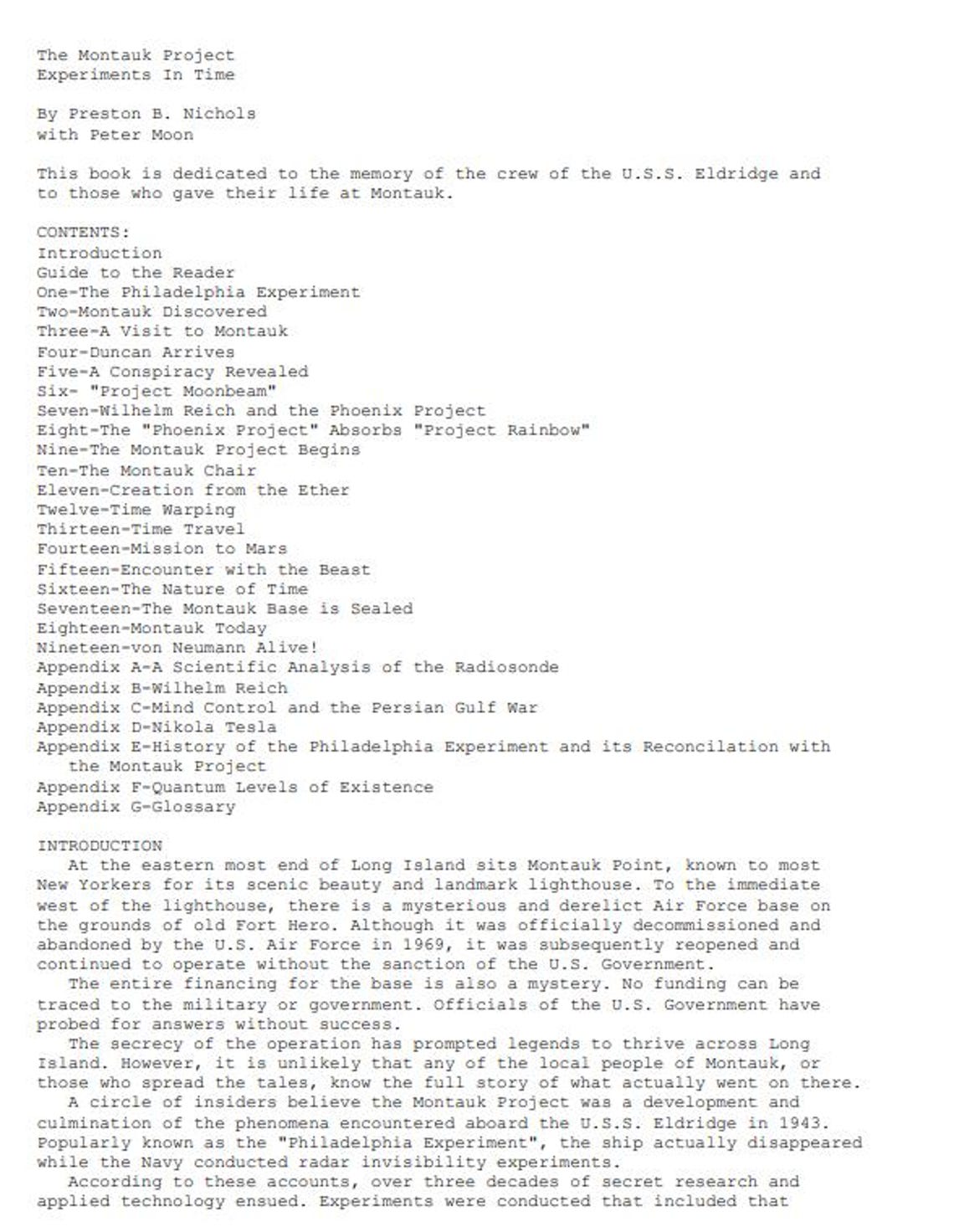 The Montauk Project: Experiments in Time | Original Book | 55 Pages ...