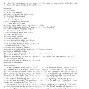 The Montauk Project: Experiments in Time | Original Book | 55 Pages ...