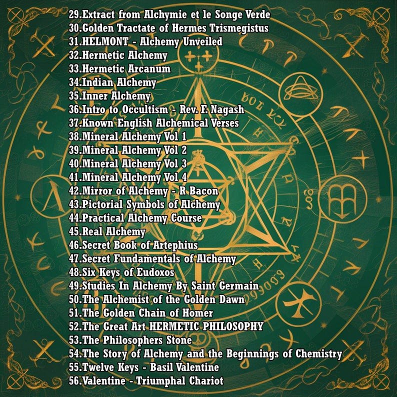 Alchemy Books Collection: 56 Pre-1920 Texts & Teachings (pdf/kindle) - Etsy
