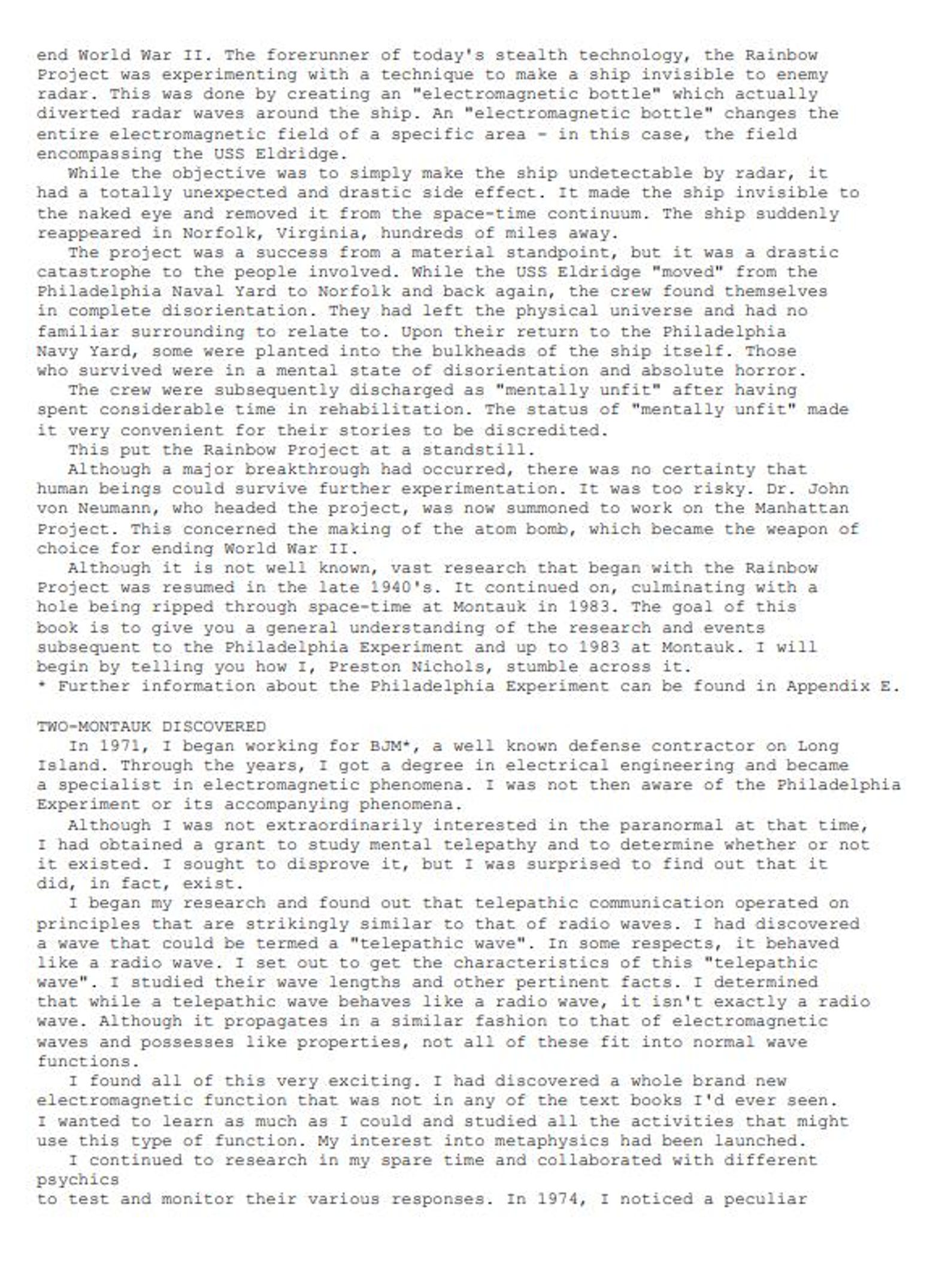 The Montauk Project: Experiments in Time | Original Book | 55 Pages ...