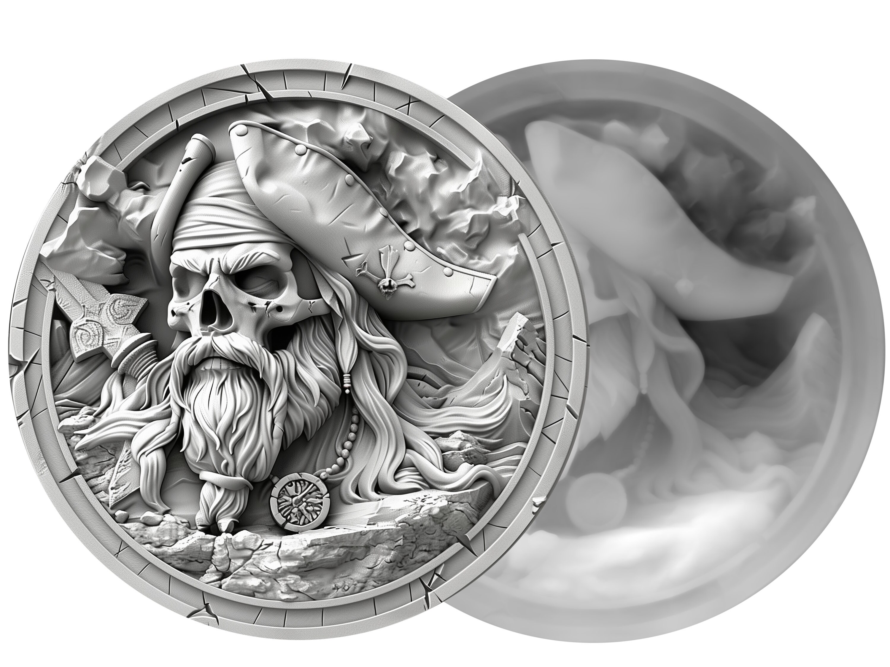 Bas Relief Bundle of 5 High RES Pngs With Depth Map Included for 3d ...