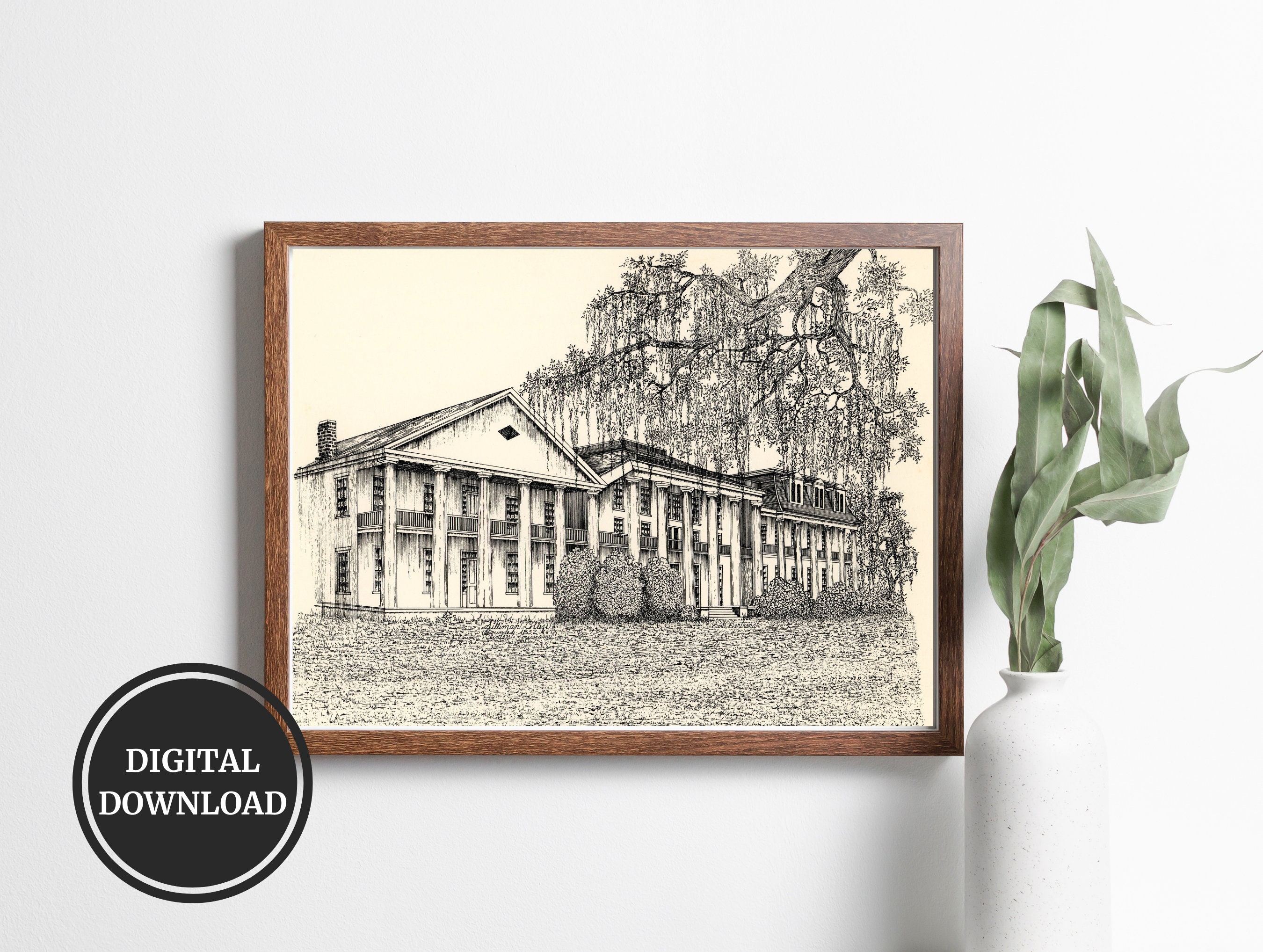 Silliman Institute Historic Louisiana Architecture Digital - Etsy