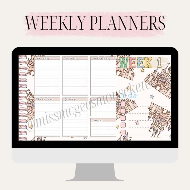 2026-2027 Magical Teacher Digital Canva Planner, Monthly, Weekly, and ...