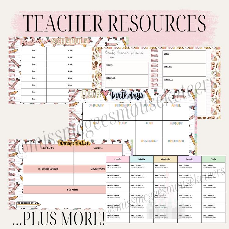 2026-2027 Magical Teacher Digital Canva Planner, Monthly, Weekly, and ...