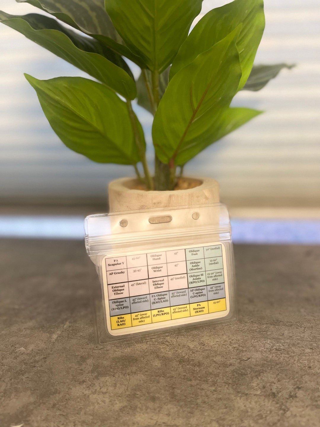 X-ray Tube Angle and Part Angle Positioning Reference Card With Badge ...