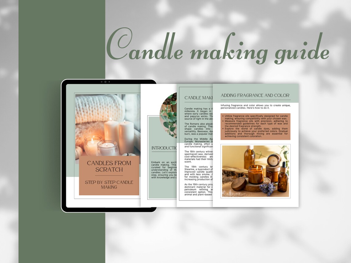 How to Make Candles Candle Making Guide Expense Tracker Candle Testing ...