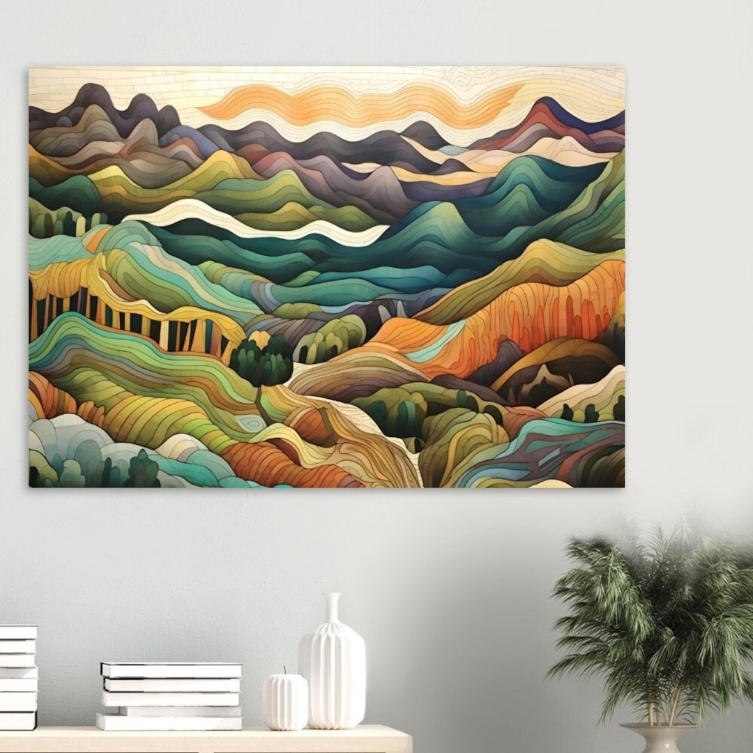 Instant Download: Abstract New Zealand Landscape Art - New Zealand ...