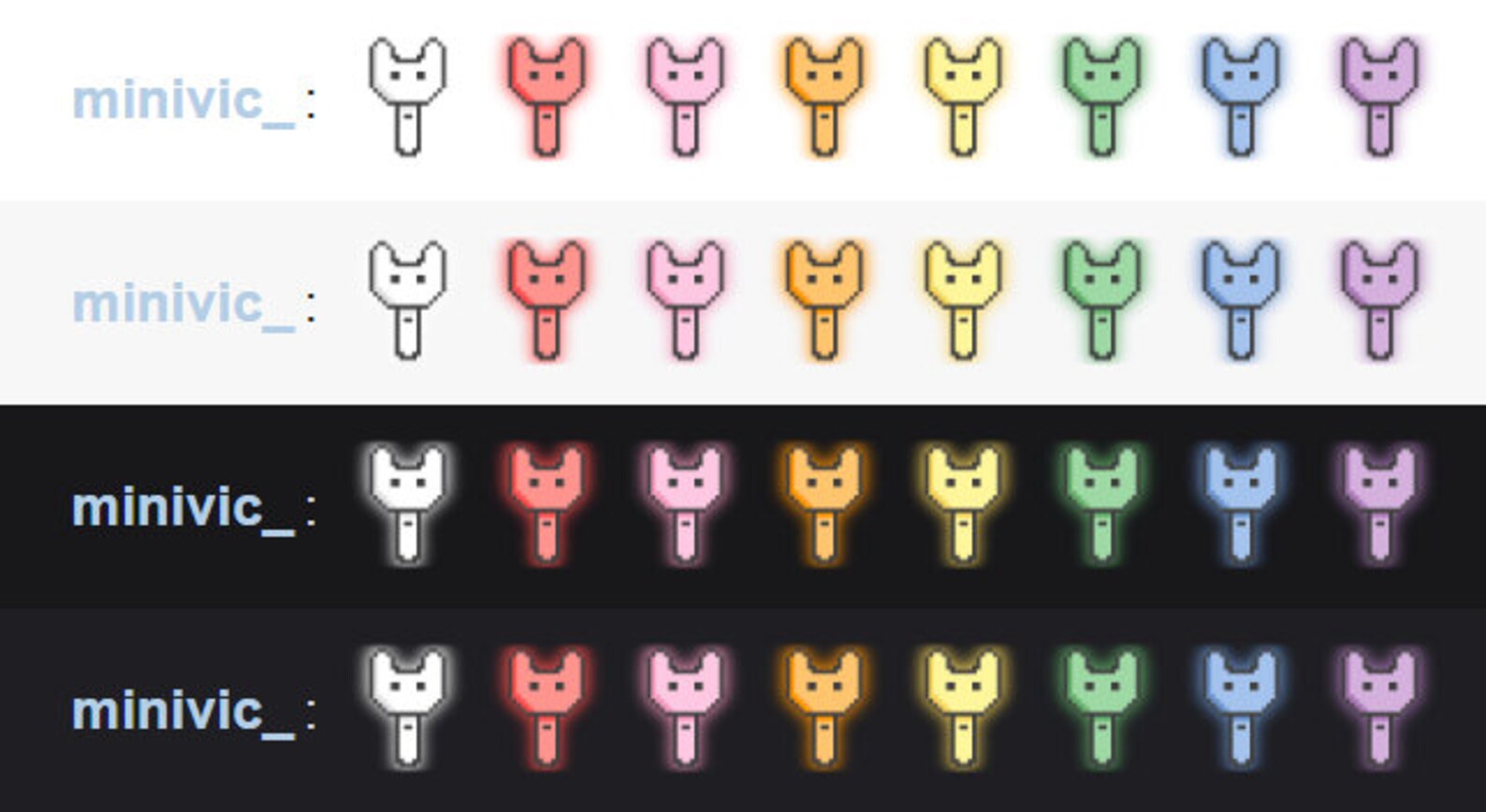 Pixel Art New Jeans Binky Lightstick GLOW Ver. Pack 8 - Etsy