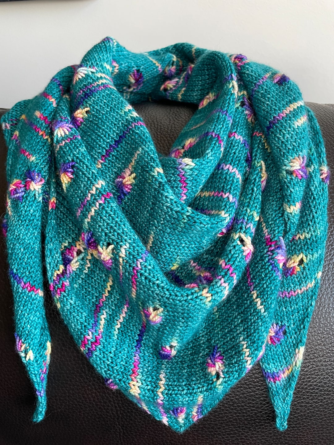 Going My Way Assigned Pooling Scarf: Digital Pattern, Knitting Pattern ...