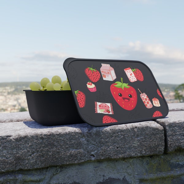 Strawberry Bento Box - Etsy