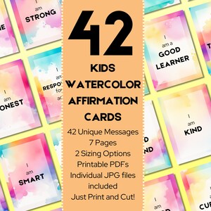 Affirmation Cards | Affirmation Cards for Kids | Affirmation Cards for ...