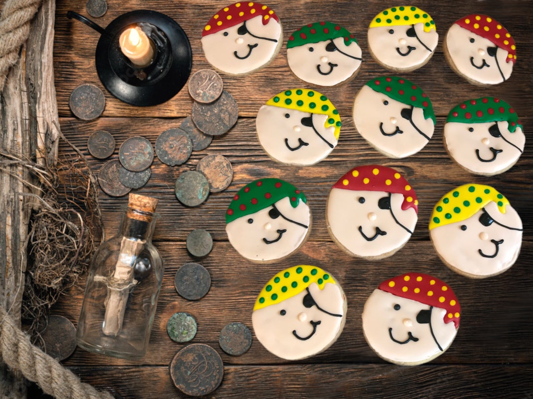 Pirate Biscuits - Personalised Biscuits for Any Occasion - Etsy