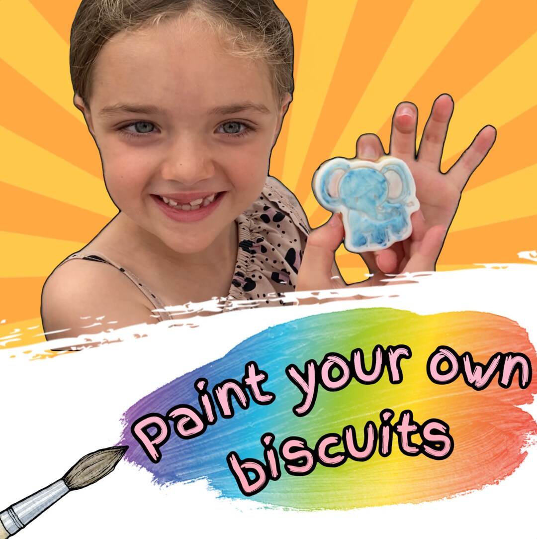 Paint Your Own (PYO) Biscuits - Birthday Party Favours - Fun Activity ...