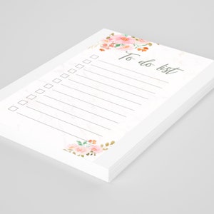 Floral To-do List 5.5x8.5 **printable Digital Download** - Etsy