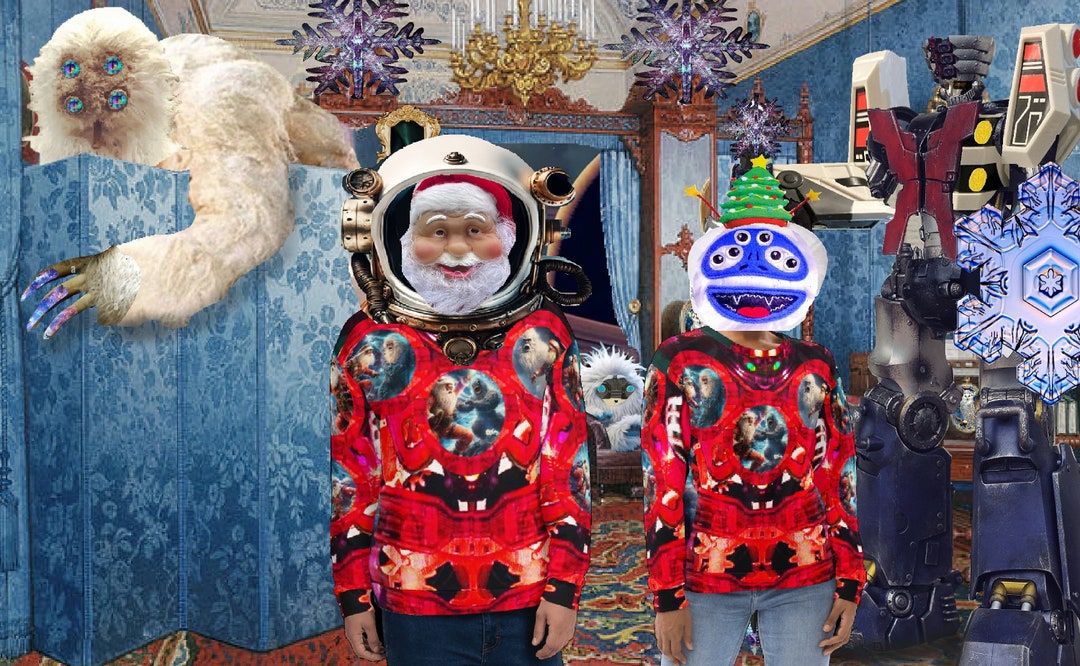 Sci-fi Santa Move Over Lee Majors This is One Santa Who is - Etsy