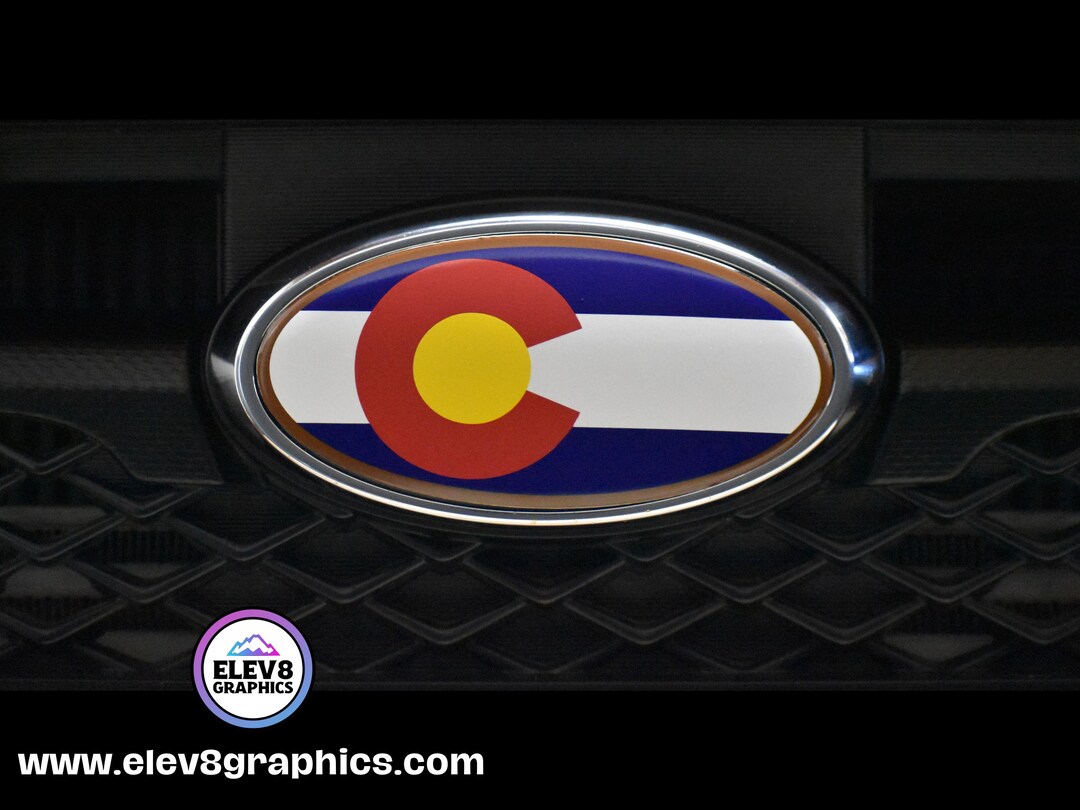 Colorado Flag Bronze Border Overlay - Emblem Overlay Fits Subaru- Fits ...