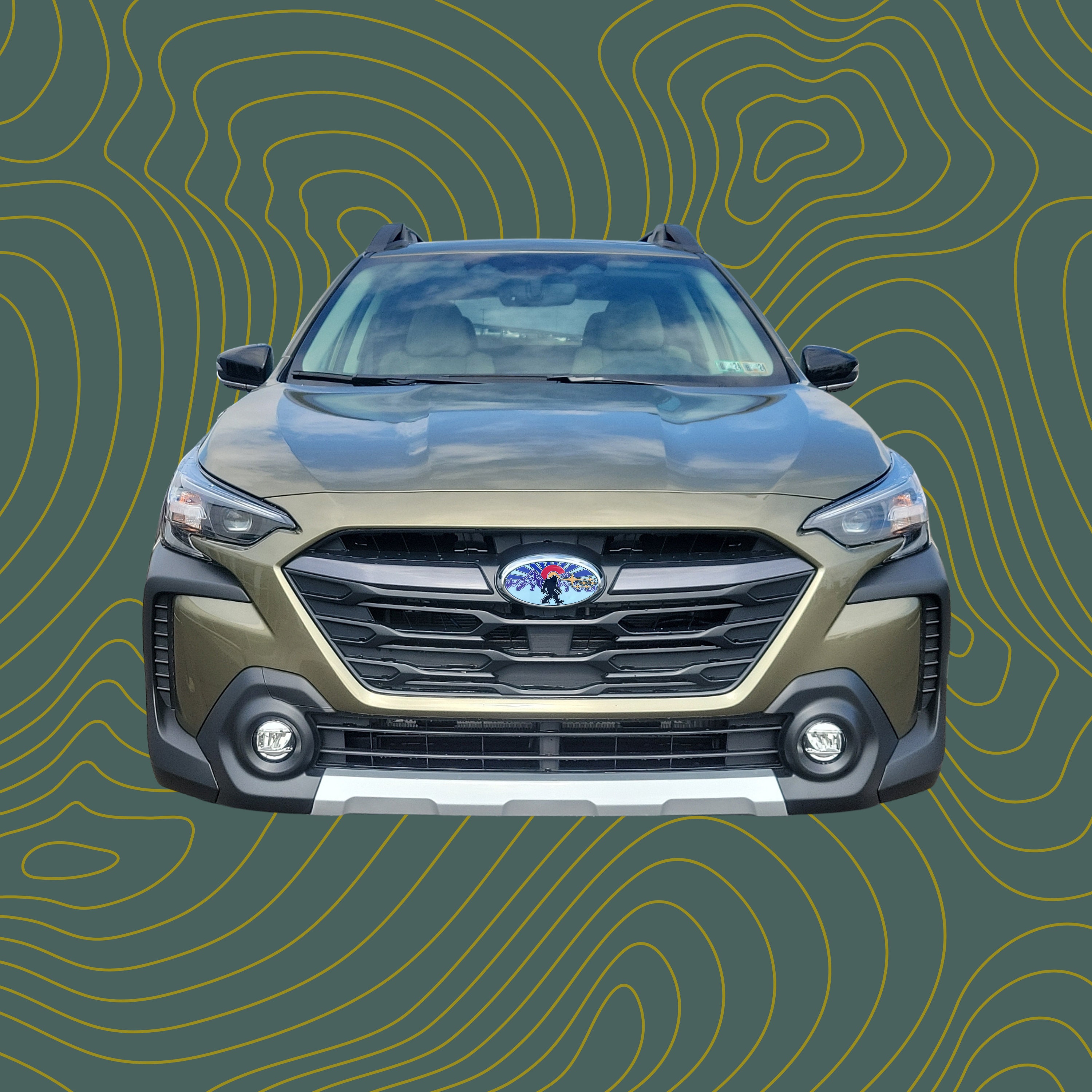 Colorado Sasquatch Mountain Emblem Overlay Set Fits Subaru Front & Rear ...