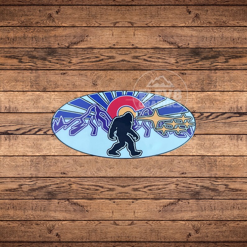 Colorado Sasquatch Mountain Emblem Overlay Set Fits Subaru Front & Rear ...