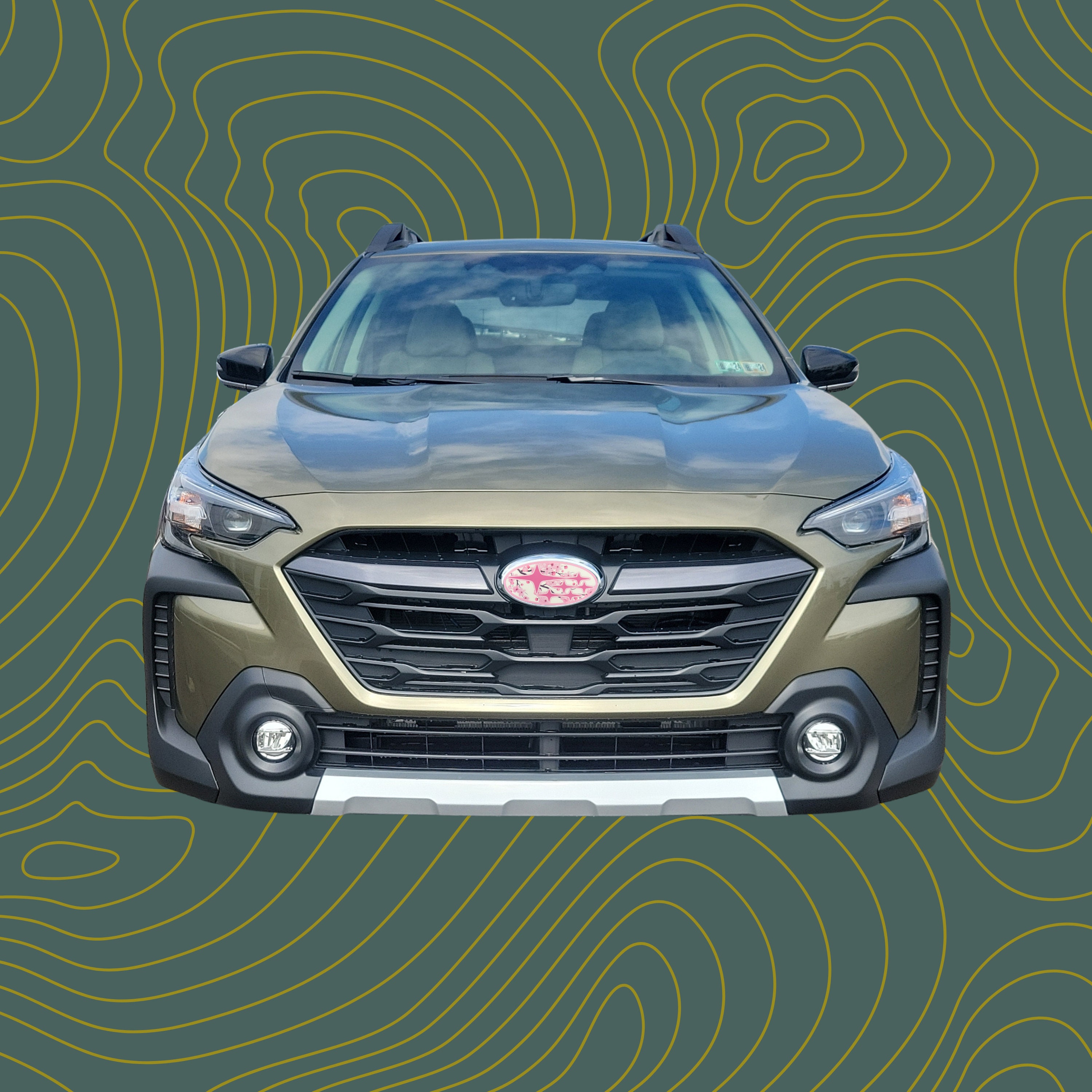 Cherry Blossom Emblem Overlay Set Fits Subaru Front & Rear Overlays - Etsy