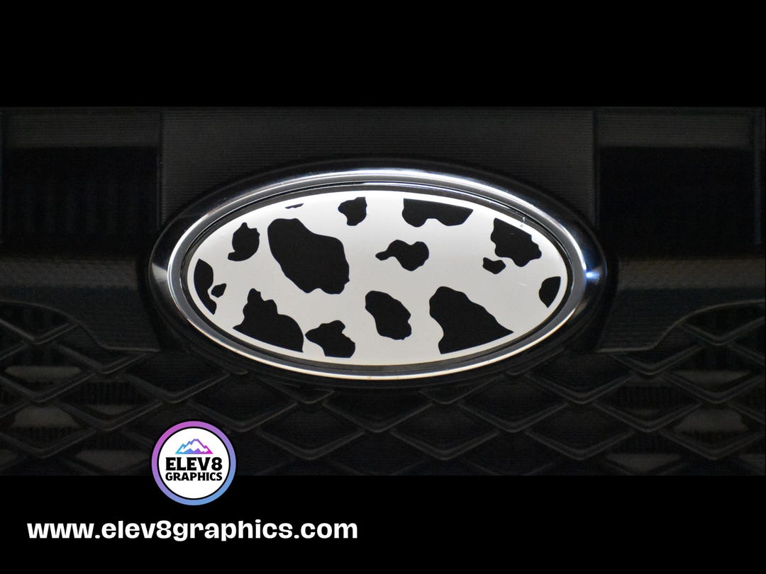 Cow Print Overlay -emblem Overlay Set for Subaru- Fits Multiple Models ...