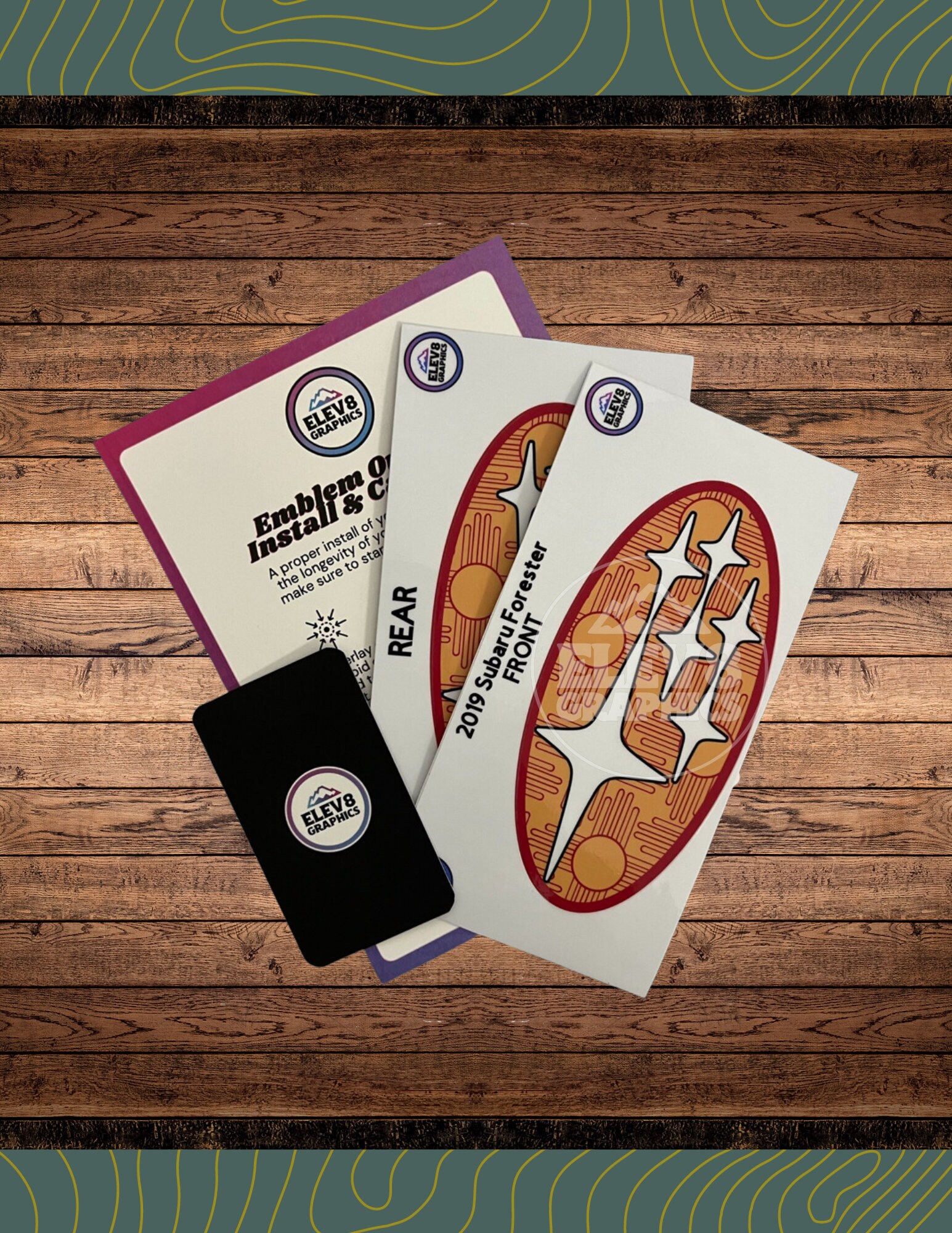 Colorado Sasquatch Mountain Emblem Overlay Set Fits Subaru Front & Rear ...