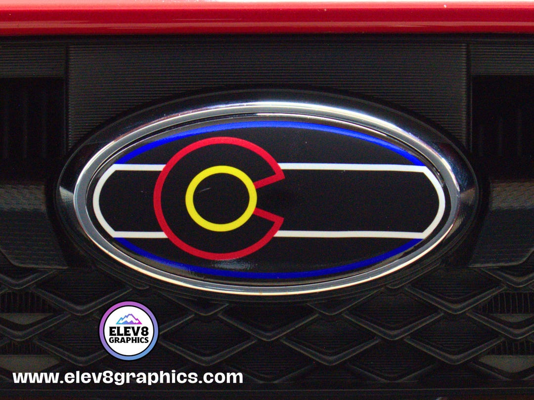 Colorado Flag Outline Overlay Set - Emblem Overlay Set for Subaru ...