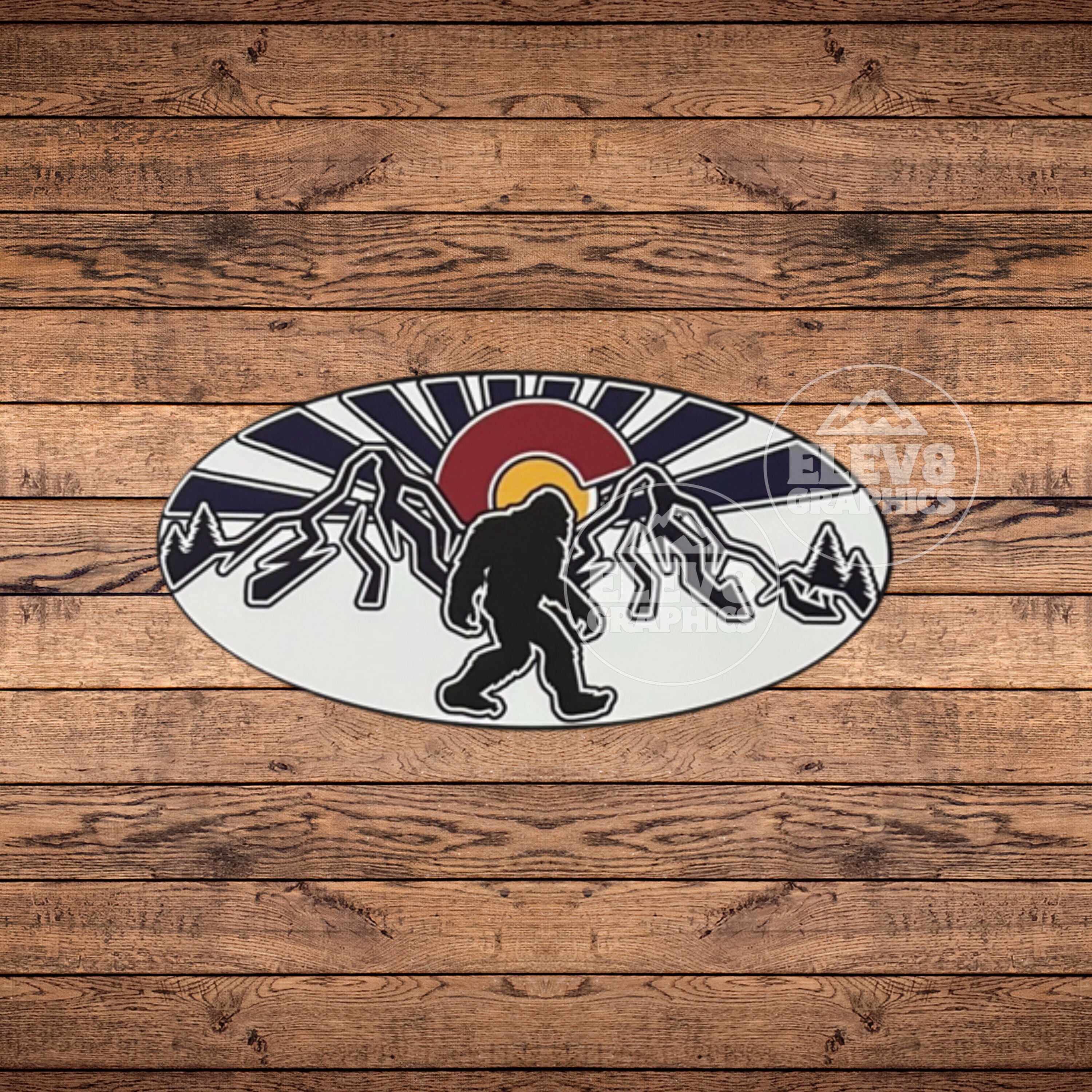 Colorado Sasquatch Mountain Emblem Overlay Set Fits Subaru Front & Rear ...