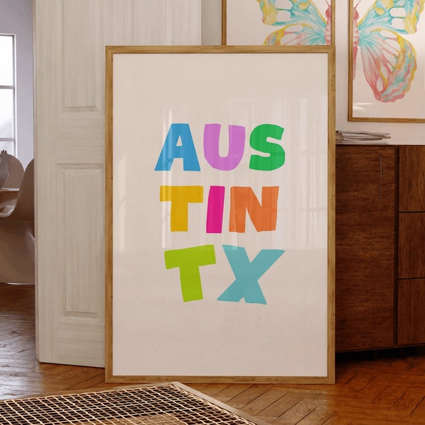 Austin Texas Print - Etsy