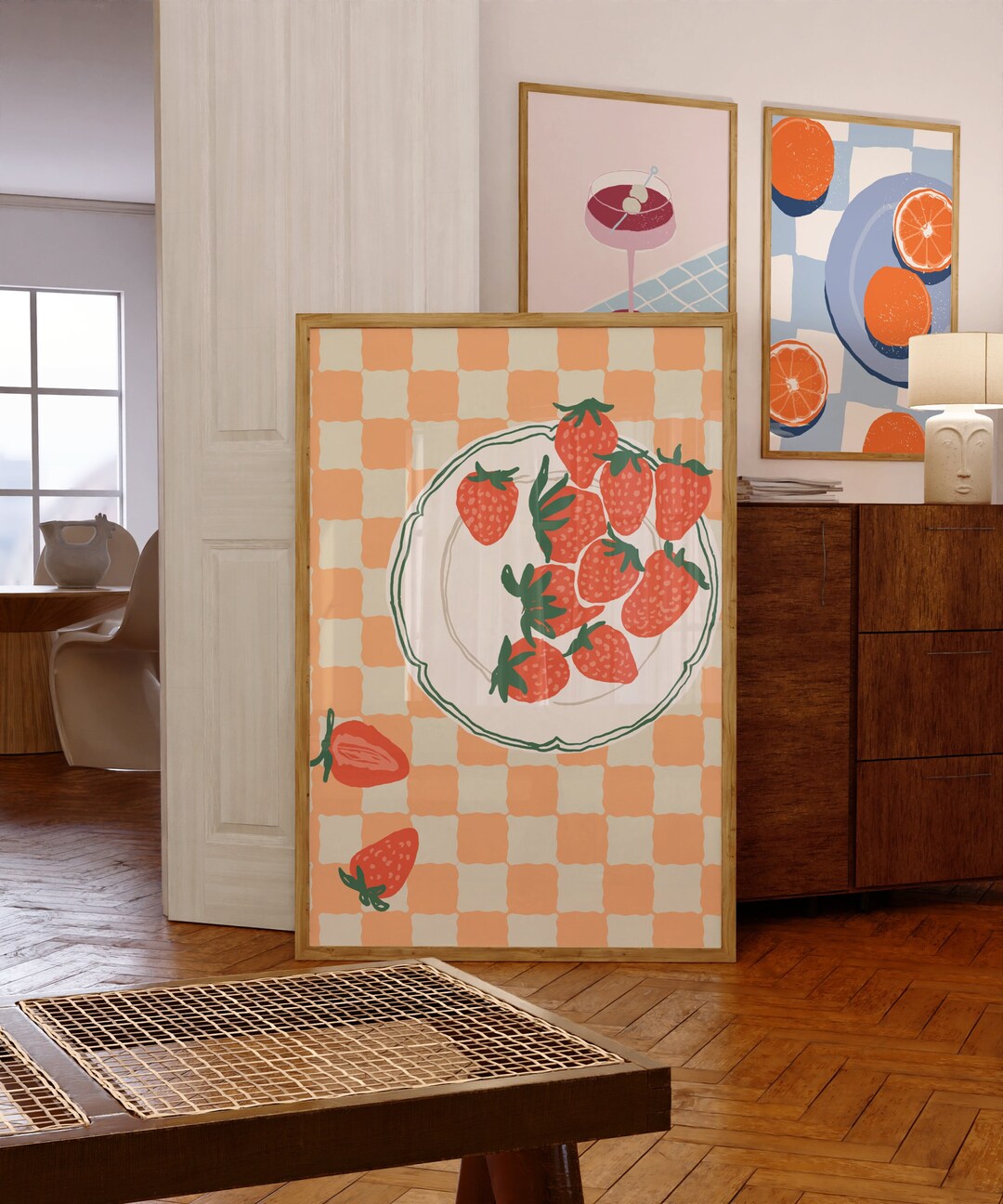 Market Wall Art Cottagecore Decor Retro Kitchen Decor Coquette Room ...