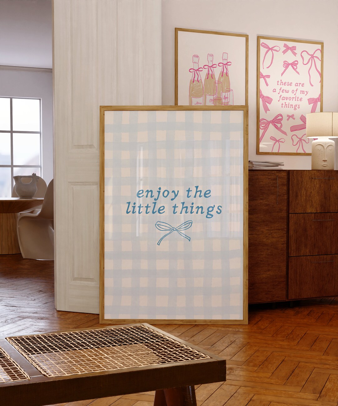 Girly Wall Art Coquette Bow Art Print Cute Poster Trendy Wall Art ...