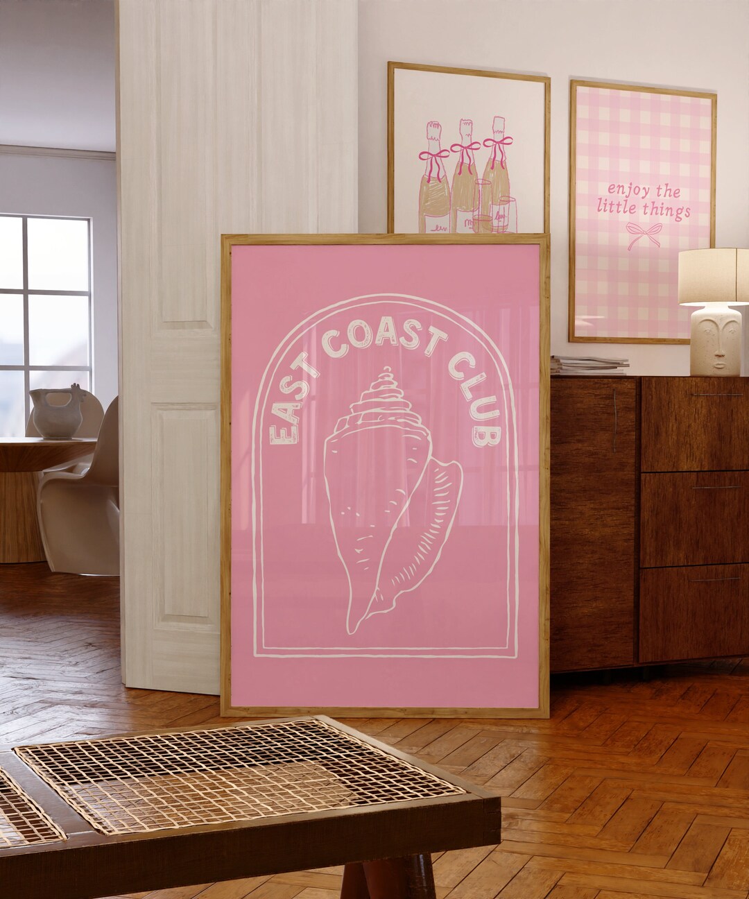East Coast Print Trendy Wall Prints Bar Cart Print Coastal Dorm Decor ...