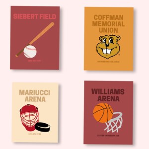 University of Minnesota Prints Wall Decor Pack of 12 - Etsy