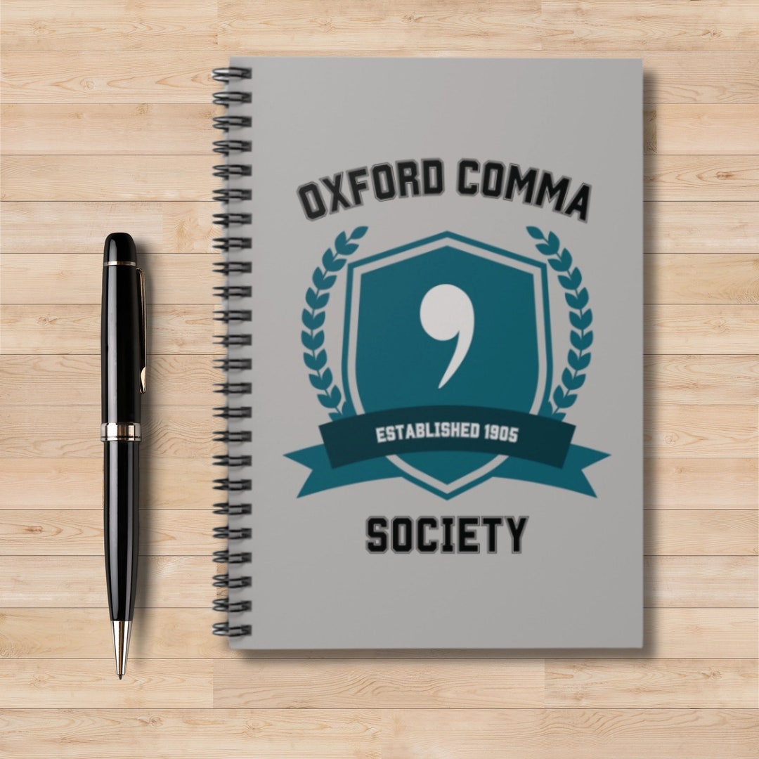 Oxford Comma Society Notebook, Dark Academia Journal, English Teacher ...