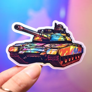 Holo M1 Abrams Battle Tank Sticker | Holographic Military , Magnet - Etsy