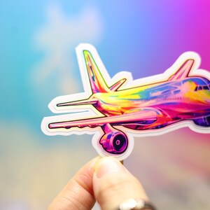 Holo Jumbo Jet Airliner Sticker Airplane Graphic Jetliner Airbus ...