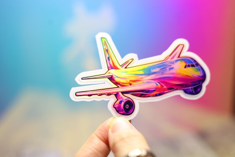 Holo Jumbo Jet Airliner Sticker Airplane Graphic Jetliner Airbus ...