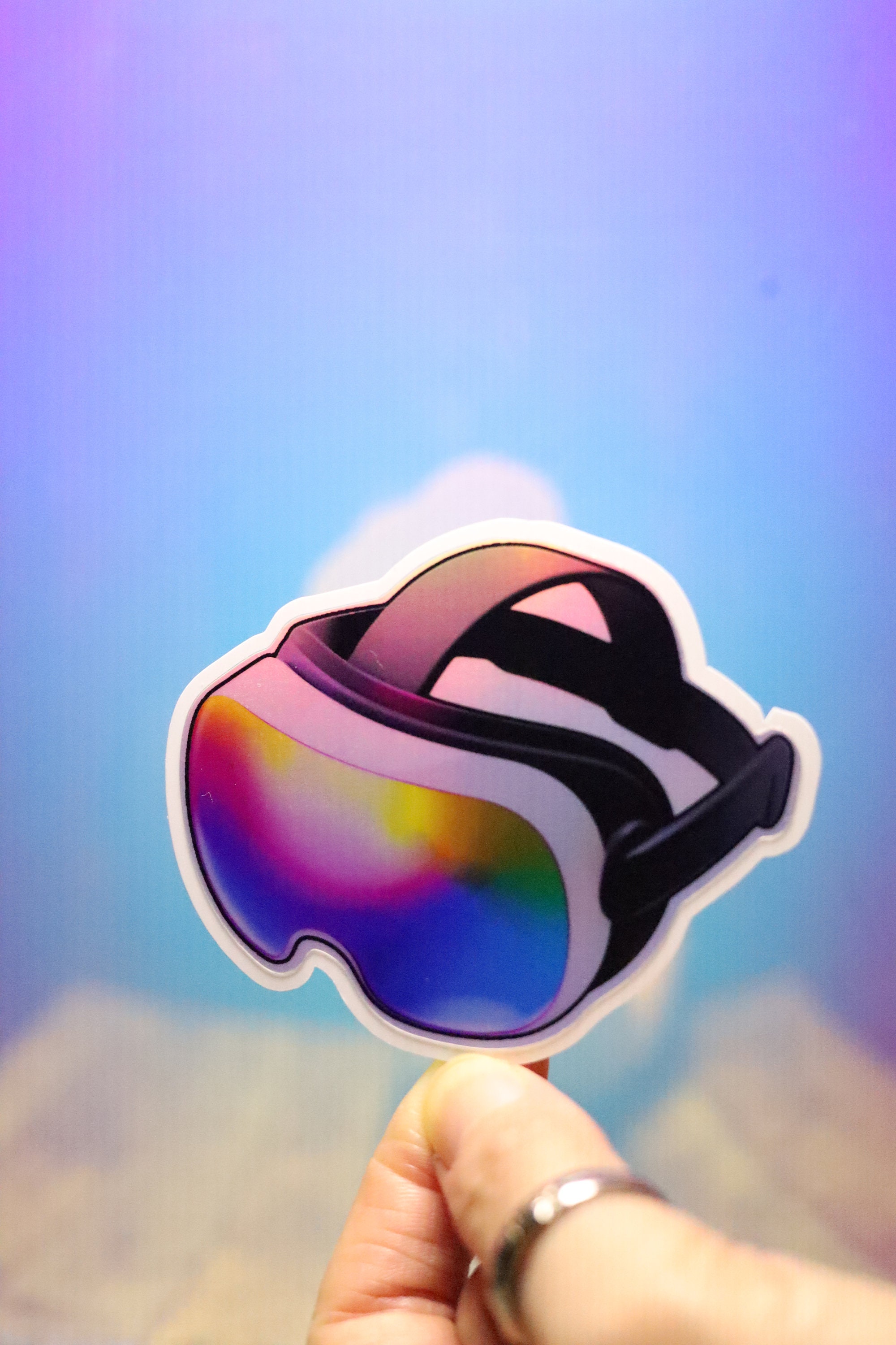 Holo Pro AR VR Headset Sticker Holographic Shiny Quest Car Phone Decal ...