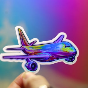 Holo Jumbo Jet Airliner Sticker Airplane Graphic Jetliner Airbus ...