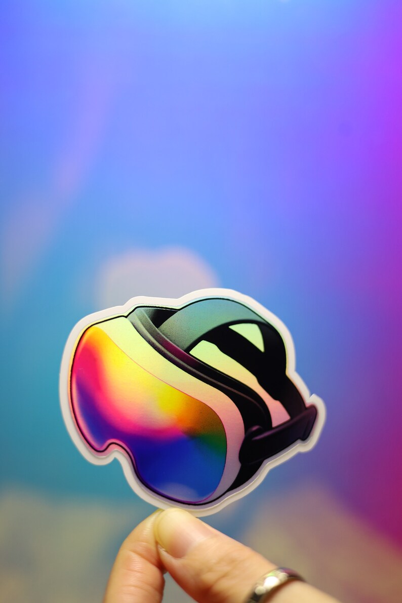 Holo Pro AR VR Headset Sticker Holographic Shiny Quest Car Phone Decal ...