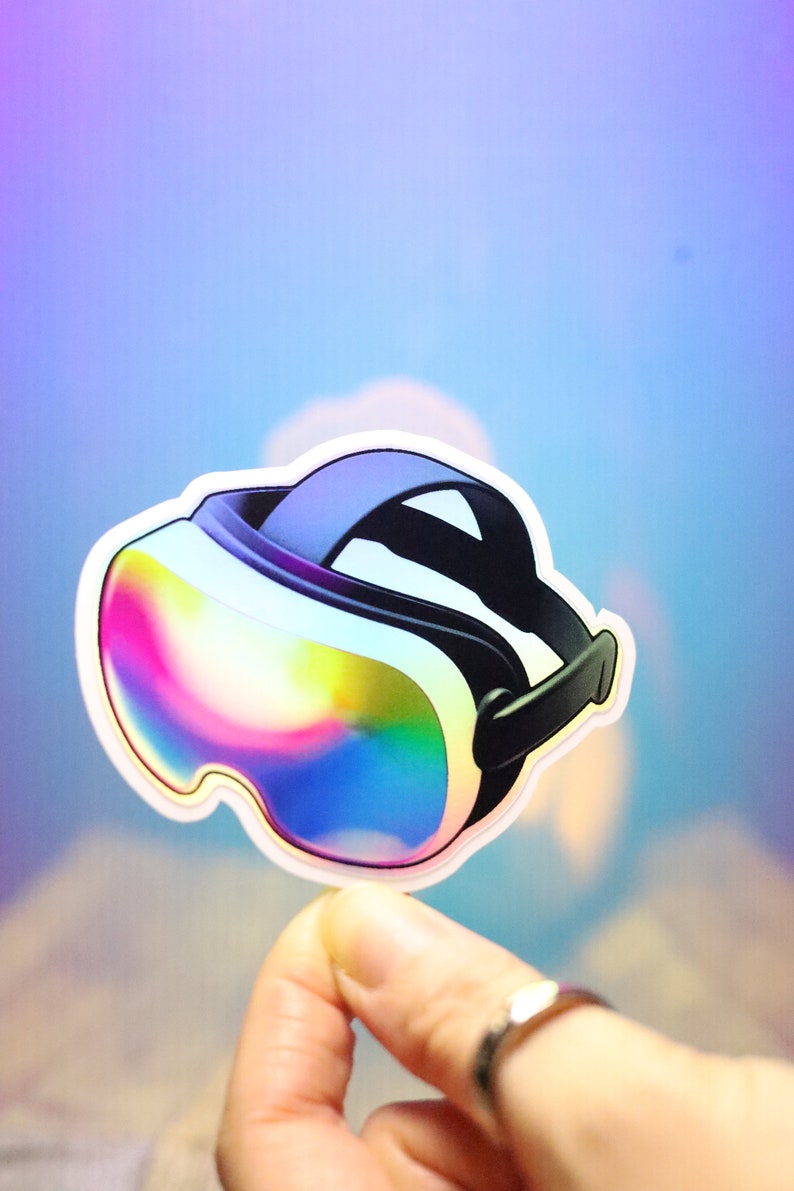 Holo Pro AR VR Headset Sticker Holographic Shiny Quest Car Phone Decal ...