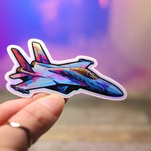 Holo F-18 Jet Super Hornet Fighter Jet Sticker Holographic Airplane ...