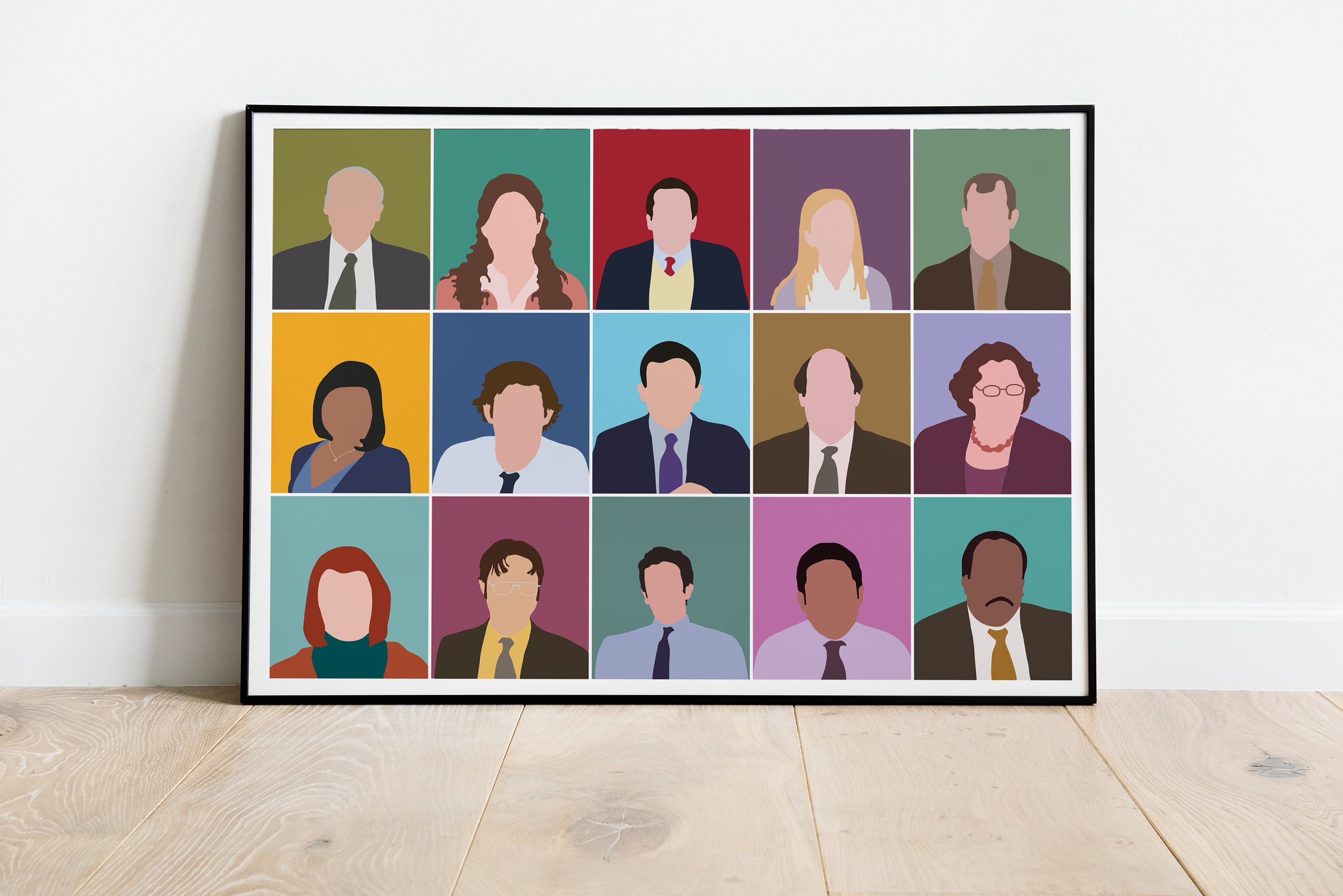 The Office Characters Art, the Office Poster, Michael Scott Canvas ...