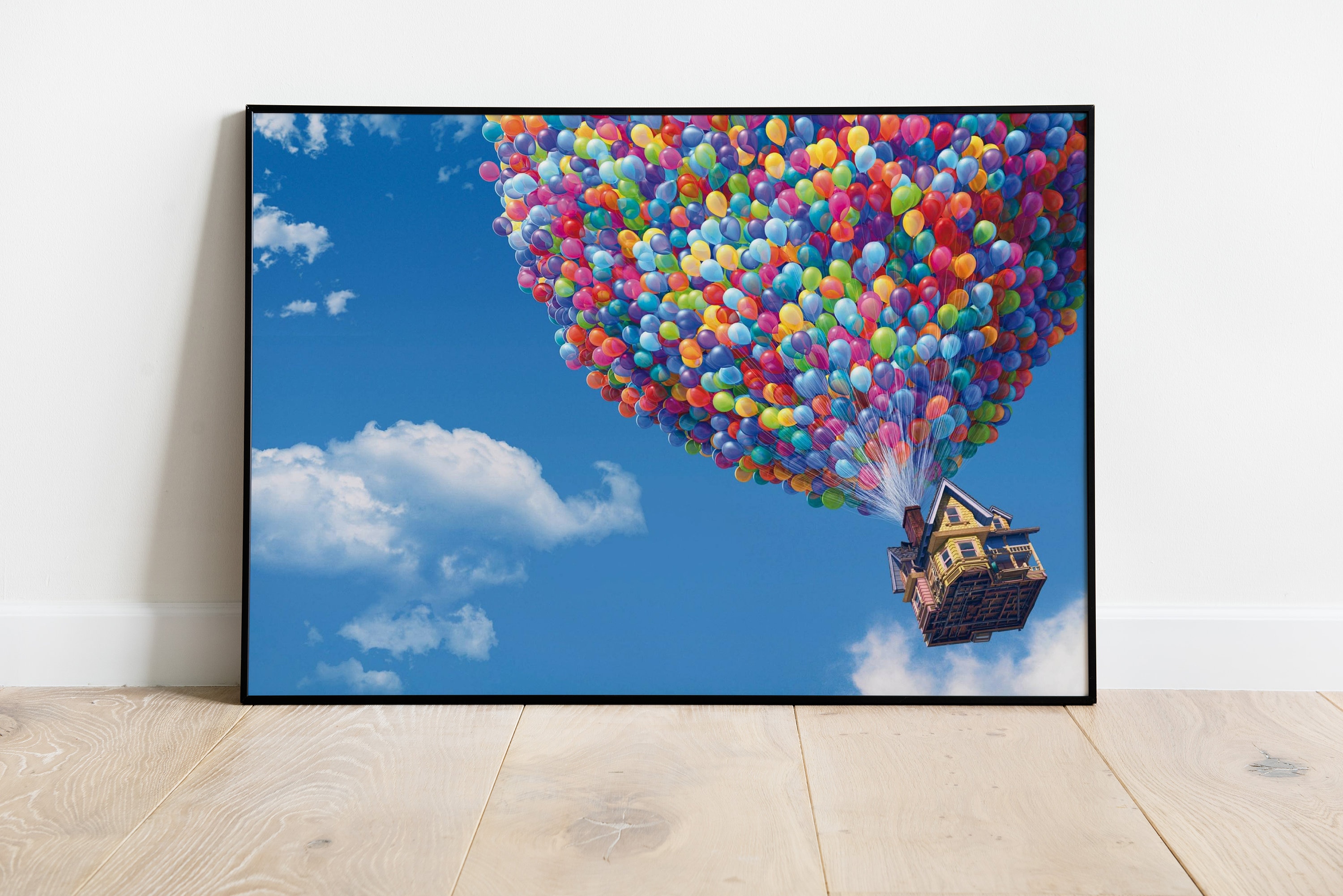 Disney and Pixar up Art, Nursery Canvas Wall, Balloon House, Carl ...